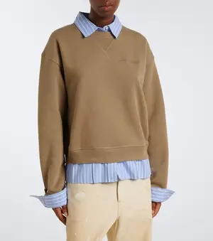 Acne Studios Layered Cotton Jersey Sweatshirt