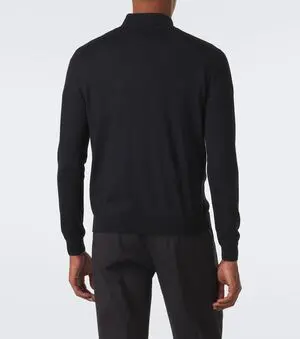 Prada Cashmere And Silk Polo Sweater