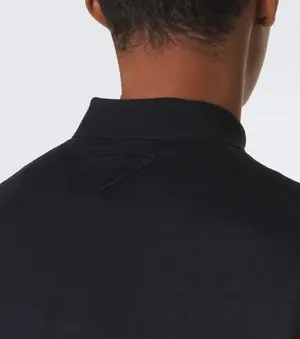 Prada Cashmere And Silk Polo Sweater