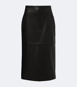Nour Hammour Alana Leather Pencil Skirt