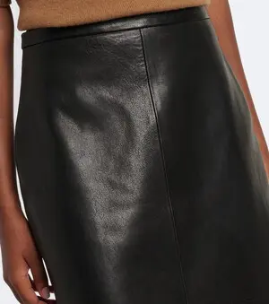 Nour Hammour Alana Leather Pencil Skirt