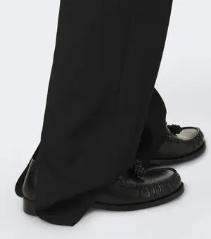 Bottega Veneta Wool Grain De Poudre Straight Pants