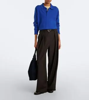 Extreme Cashmere N°223 Be For Cashmere-blend Polo Sweater
