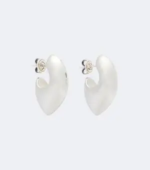 Bottega Veneta Sterling Hoop Earrings
