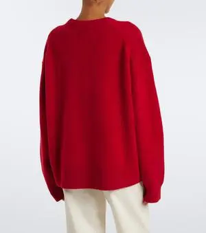 Extreme Cashmere N°457 V-neck Cashmere-blend Sweater