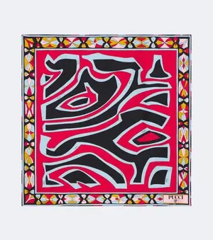 Emilio Pucci Labirinto Silk Twill Scarf - Multicoloured