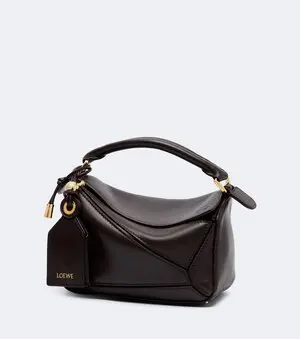 Loewe Featherlight Puzzle Small Leather Top-handle Bag - Brown