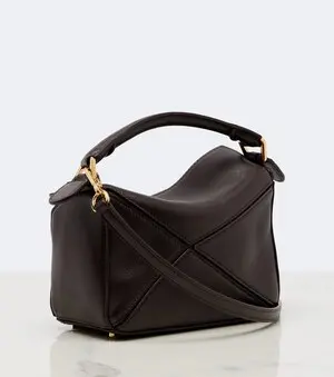 Loewe Featherlight Puzzle Small Leather Top-handle Bag