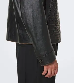 Bottega Veneta Intrecciato Leather Jacket