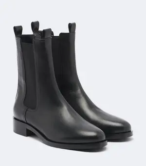 AeydĒ Caspar Leather Chelsea Boots - Black