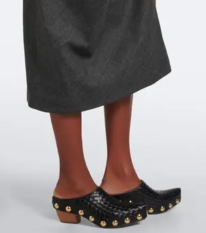 Bottega Veneta Belted Wool Midi Dress