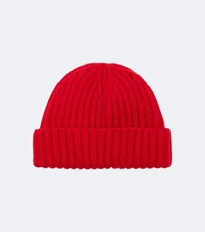 Prada Ribbed-knit Virgin Wool Beanie