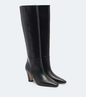 AeydĒ Silva Leather Knee-high Boots - Black