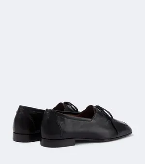 Bottega Veneta Gino Leather Lace-up Shoes