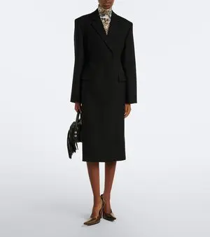 Acne Studios Single-breasted Wool Coat