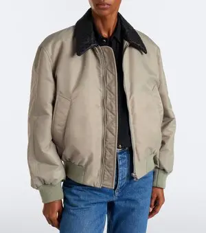 Bottega Veneta Leather-trimmed Blouson Jacket