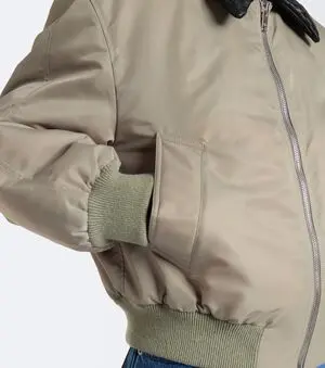 Bottega Veneta Leather-trimmed Blouson Jacket