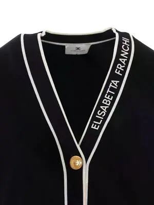 Elisabetta Franchi Logo-print Button-up Cardigan