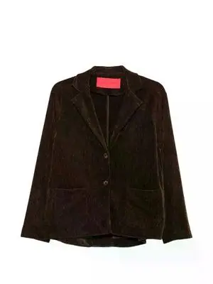 VIRGINIA BIZZI Corduroy Notched-lapel Blazer