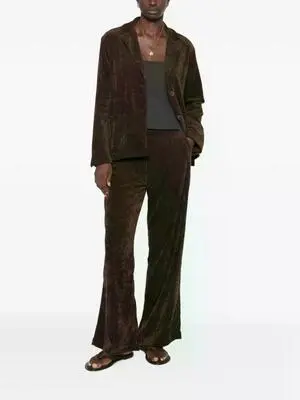 VIRGINIA BIZZI Corduroy Notched-lapel Blazer