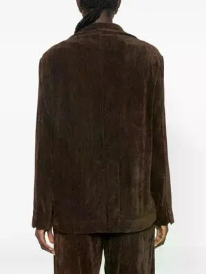 VIRGINIA BIZZI Corduroy Notched-lapel Blazer