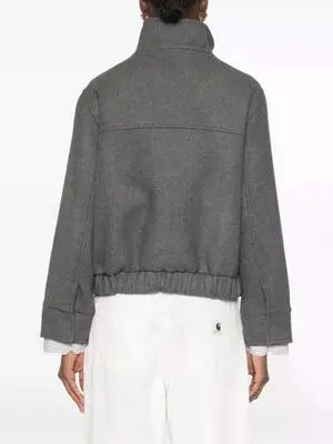 OTTOD'AME Elasticated Hem Flap-pocket Jacket