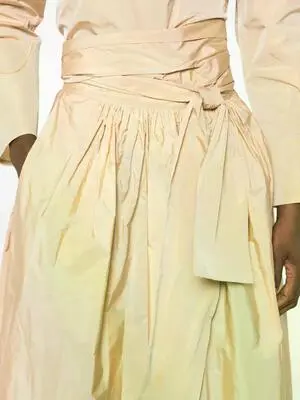 CO.GO High-waisted Wrap-tie Maxi Skirt