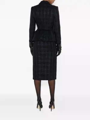 Elisabetta Franchi Tweed Jacket - Black