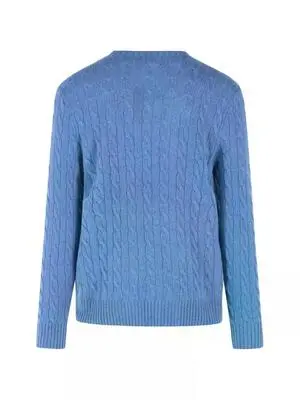 Polo Ralph Lauren Cable-knit Embroidered-logo Sweater
