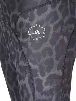 Adidas By Stella McCartney Leopard-print Logo-print Leggings