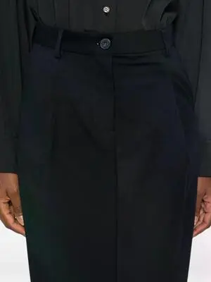 Alpha Studio Pleated-details Midi Skirt