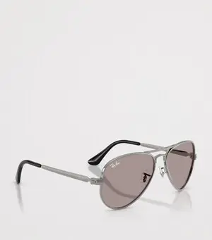 Ray-ban Aviator Max Summer Capsule Pilot Sunglasses - Grey