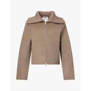 SAMSOE SAMSOE Sacleo Cropped Wool-blend Jacket