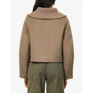 SAMSOE SAMSOE Sacleo Cropped Wool-blend Jacket