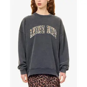 ANINE BING Miles Oversized Cotton-jersey Sweatshirt
