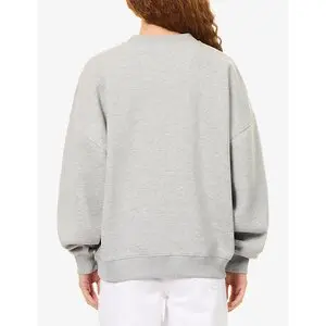 ANINE BING Miles Logo-print Cotton-blend Sweatshirt