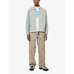 C.P. COMPANY Corduroy Lens Zipped Stretch-cotton Jacket