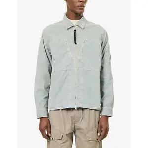 C.P. COMPANY Corduroy Lens Zipped Stretch-cotton Jacket