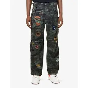 A BATHING APE Hybrid Camo-print Cargo Cotton Trousers