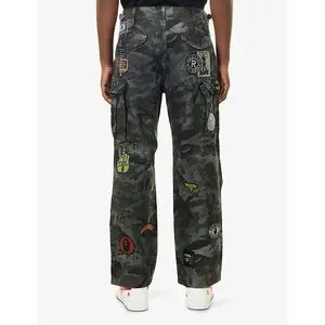 A BATHING APE Hybrid Camo-print Cargo Cotton Trousers