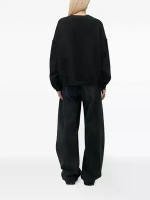 Alexander Wang Logo-print Oversized Crew-neck Sweatshirt