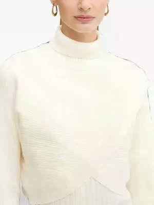 MORGAN Roll-neck Ribbed Midi Dress
