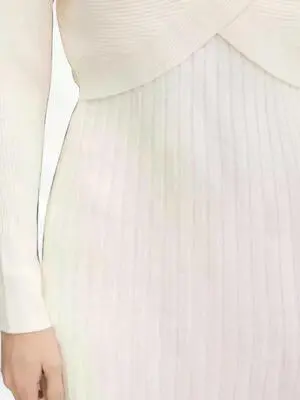 MORGAN Roll-neck Ribbed Midi Dress