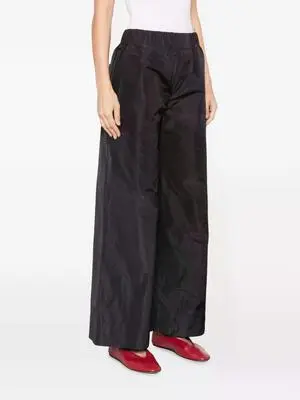 SUSANNE BOMMER Elasticated-waistband Wide-leg Trousers - Blue