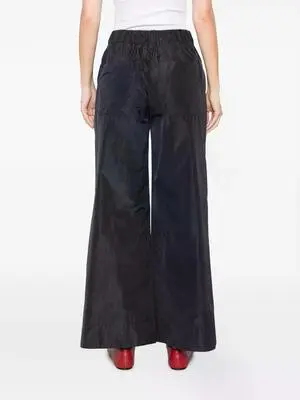 SUSANNE BOMMER Elasticated-waistband Wide-leg Trousers - Blue