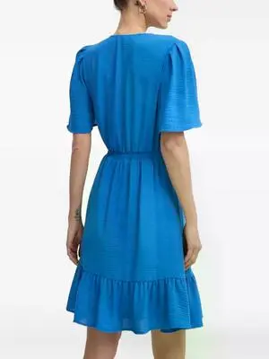 MORGAN Ruffled V-neck Dress