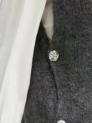 MORGAN Button Detailed V-neck Vest