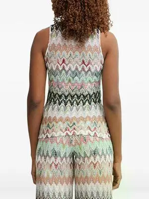 Missoni Zigzag Knit Sleeveless Top