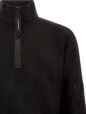 C.P. COMPANY Diagonal Weave Half-zip Sweater