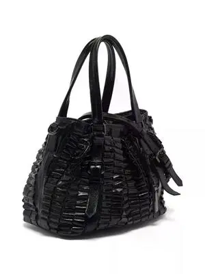 Burberry Large Lowry Patent Leather Tote Bag